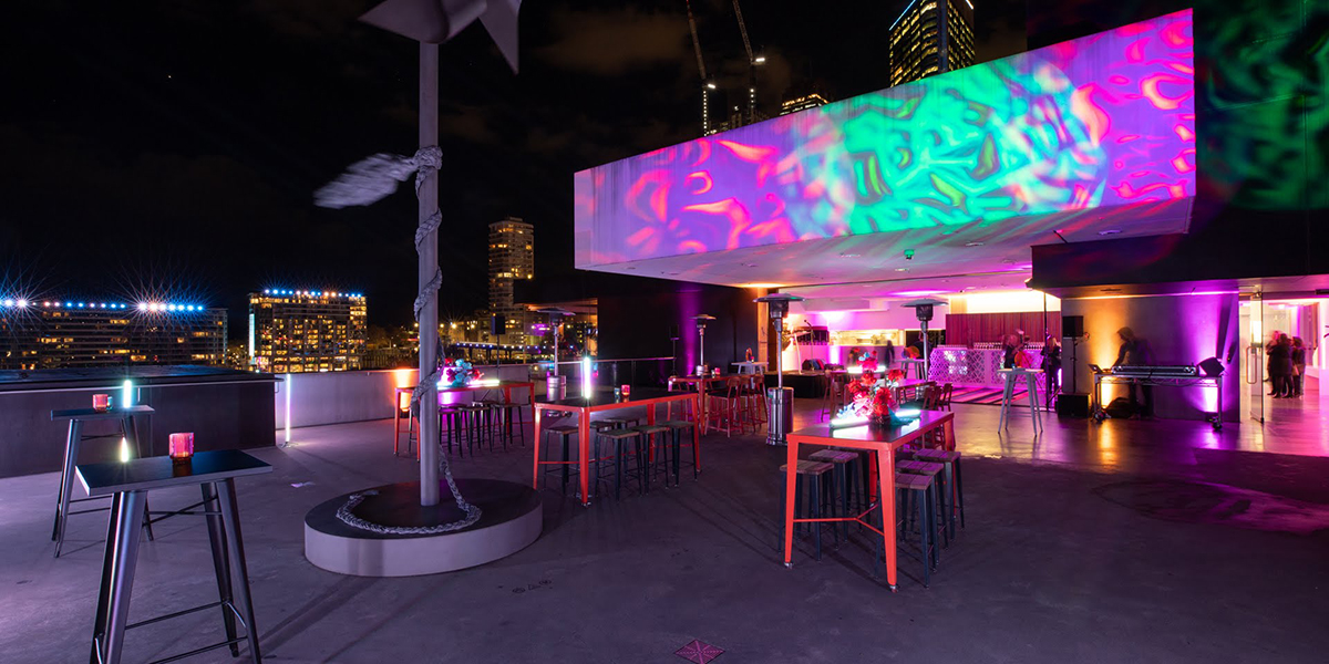 A vibrant cocktail evening on MCA’s Sculpture Terrace - AV1